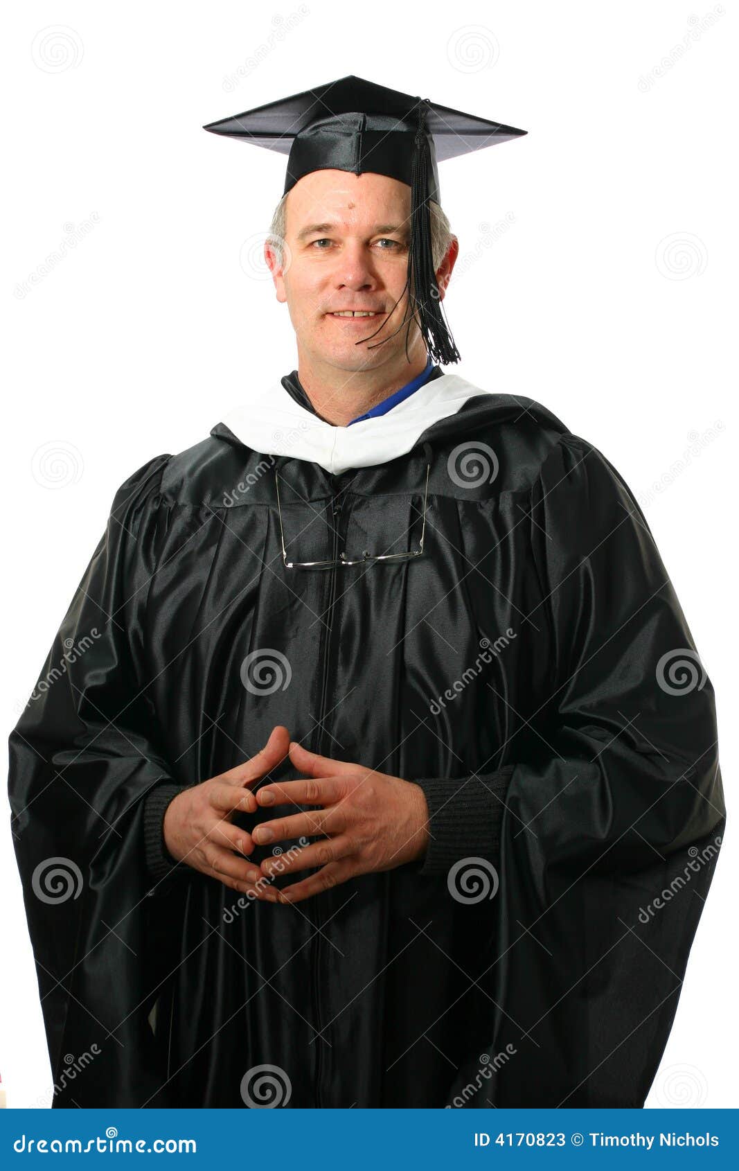 Professor with Welcoming Gesture Stock Image - Image of father ...