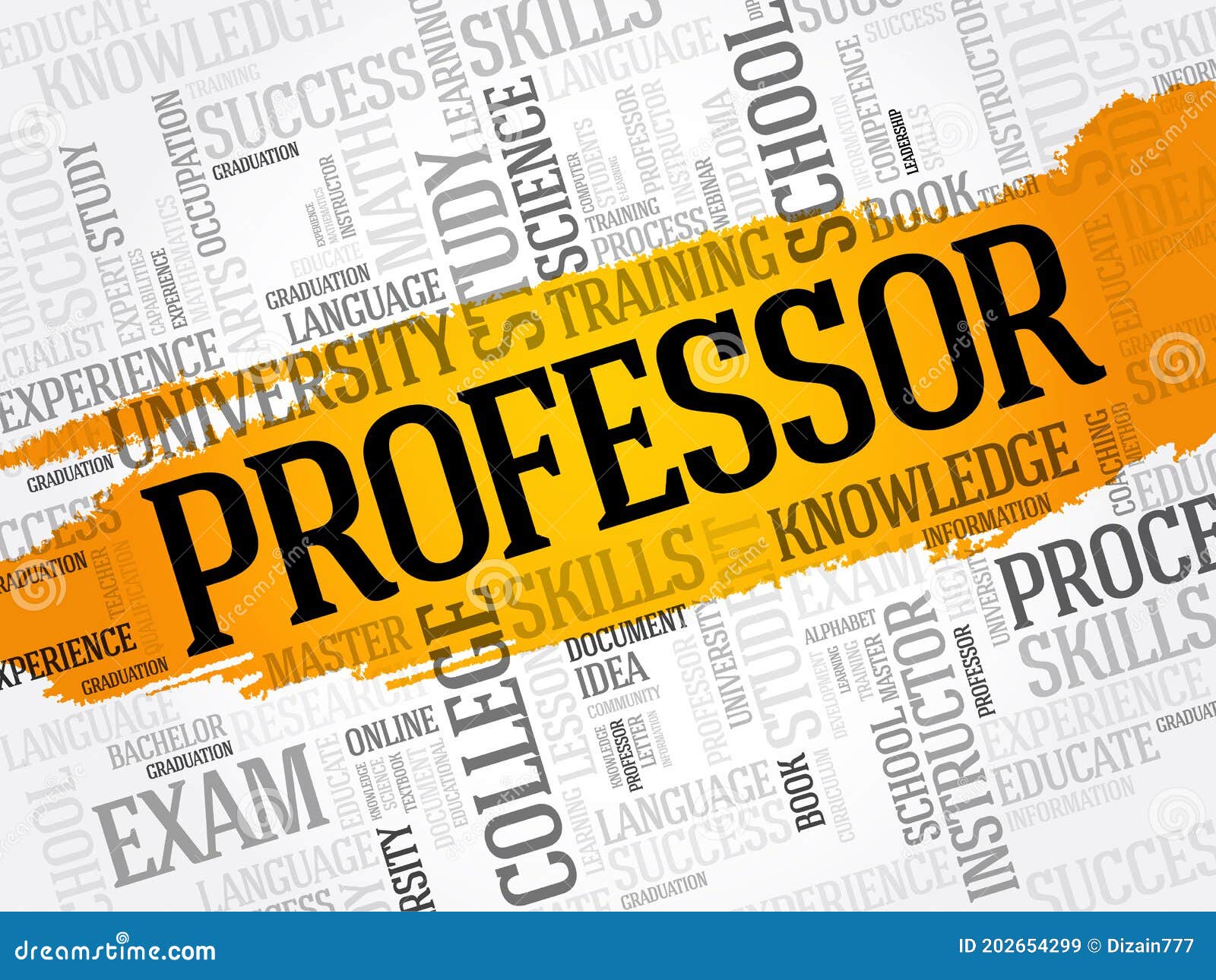 Professor Word Cloud Collage Stock Illustration - Illustration of ...