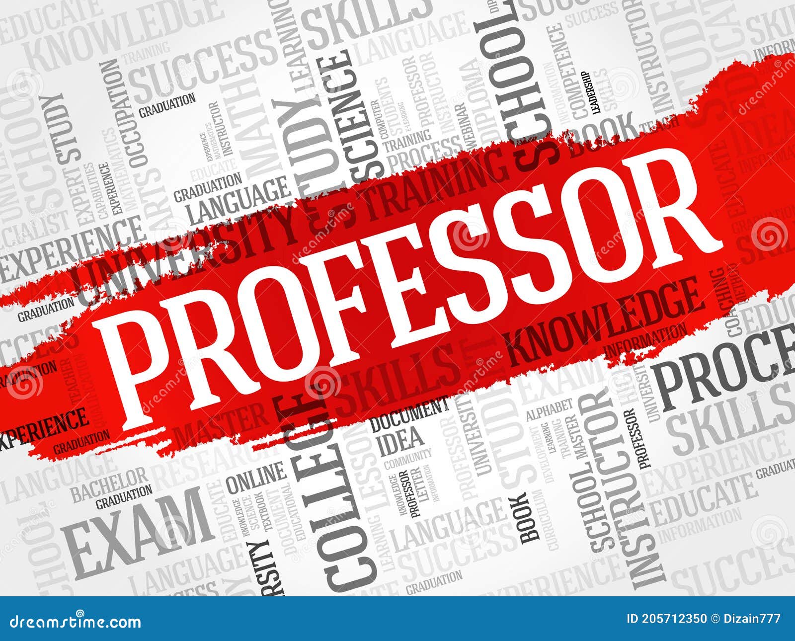 Professor word cloud stock illustration. Illustration of principal ...