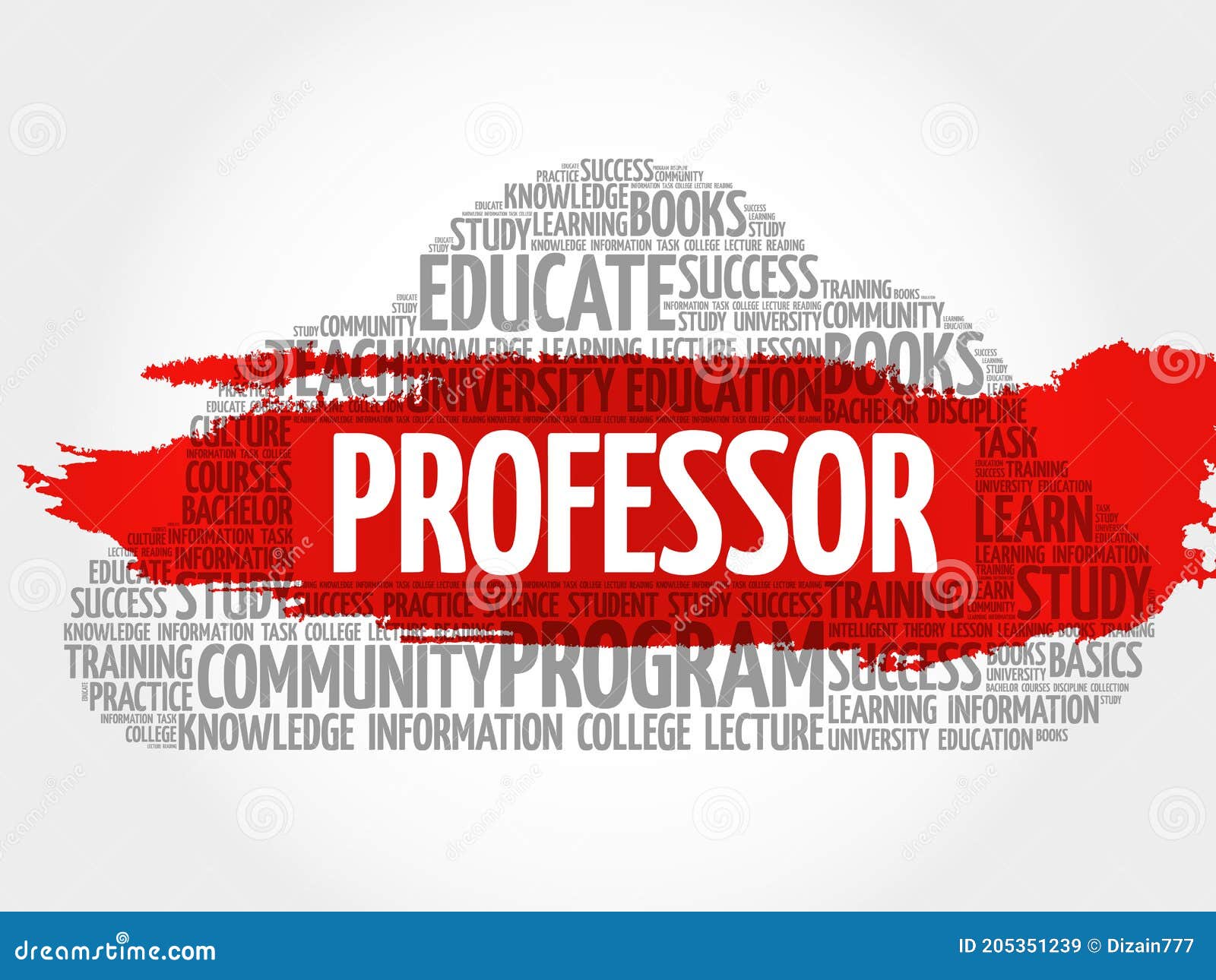 Professor word cloud stock image. Image of business - 205351239