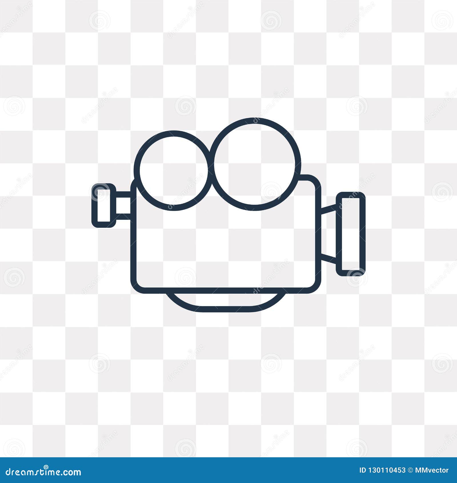 Proffesional Video Camera Vector Icon Isolated on Transparent Ba Stock ...