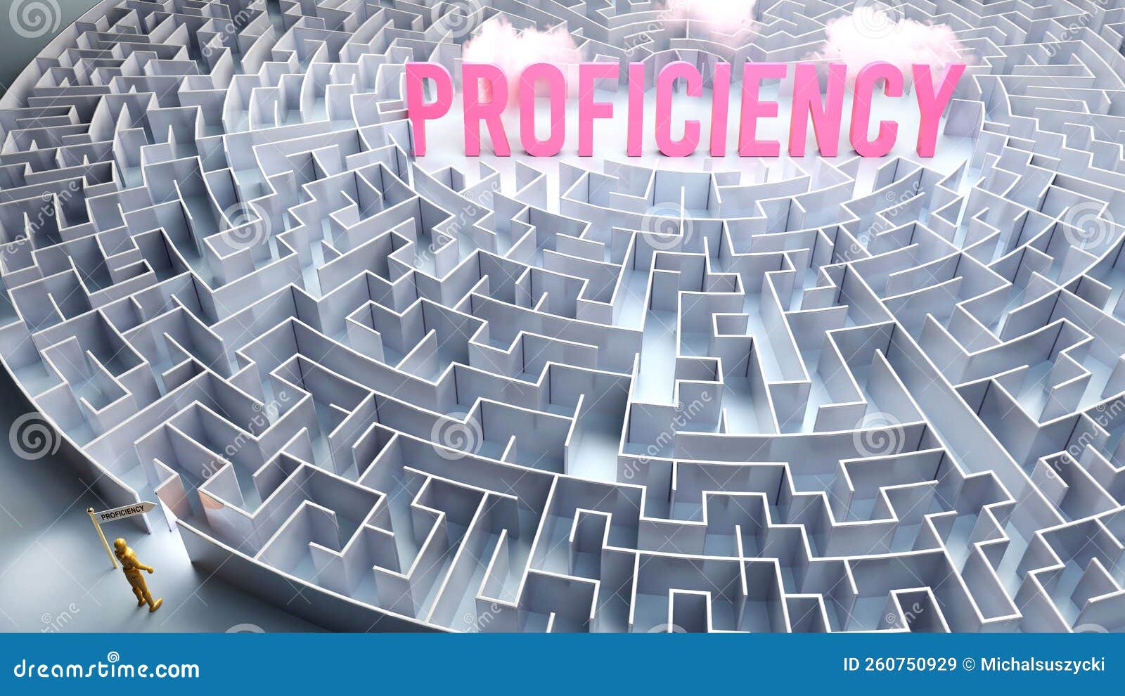 Proficiency and a Difficult Path To it Stock Illustration ...