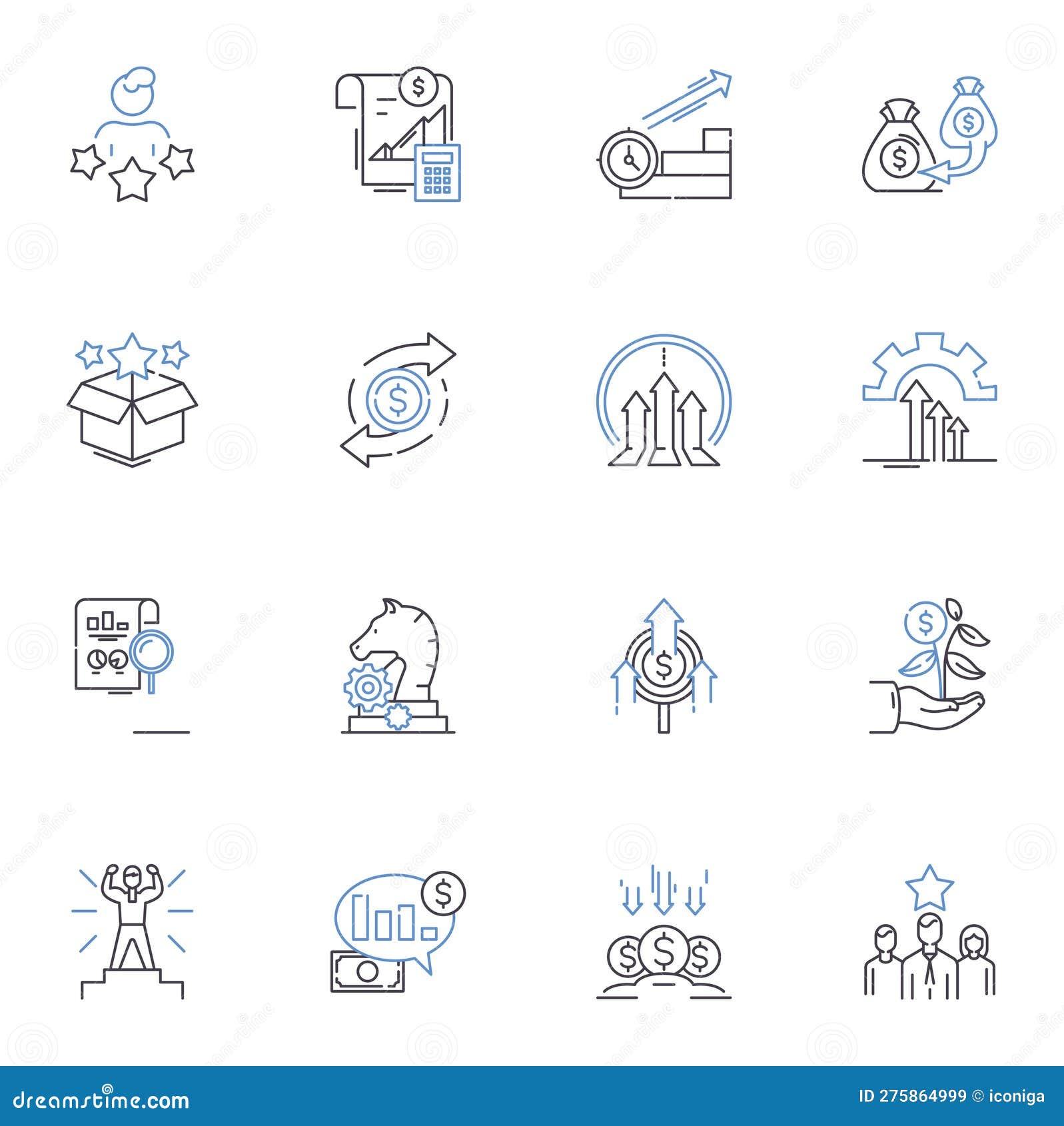 Proficiency Line Icons Collection. Mastery, Competence, Fluency ...