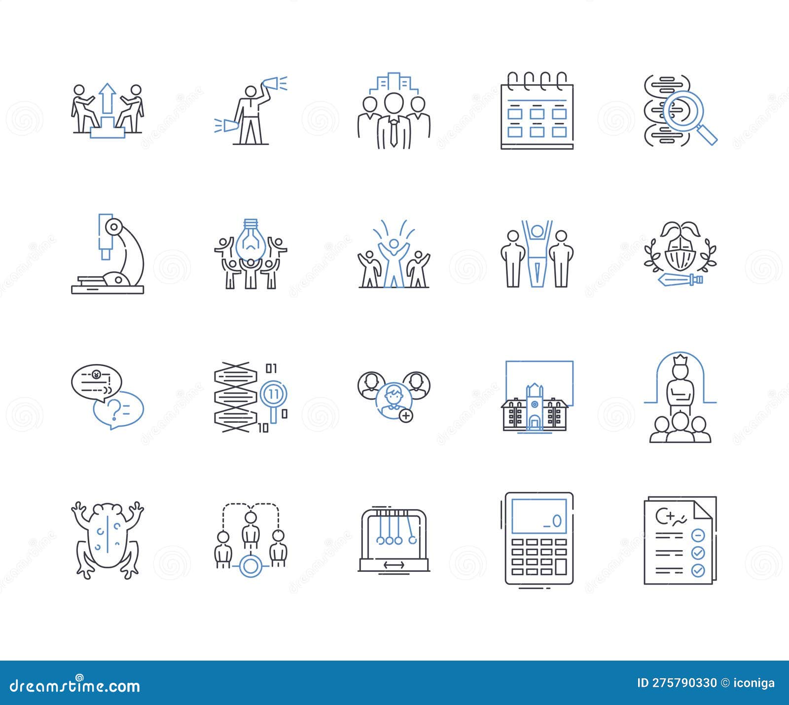 Proficient Training Line Icons Collection. Mastery, Skillful, Expertise ...