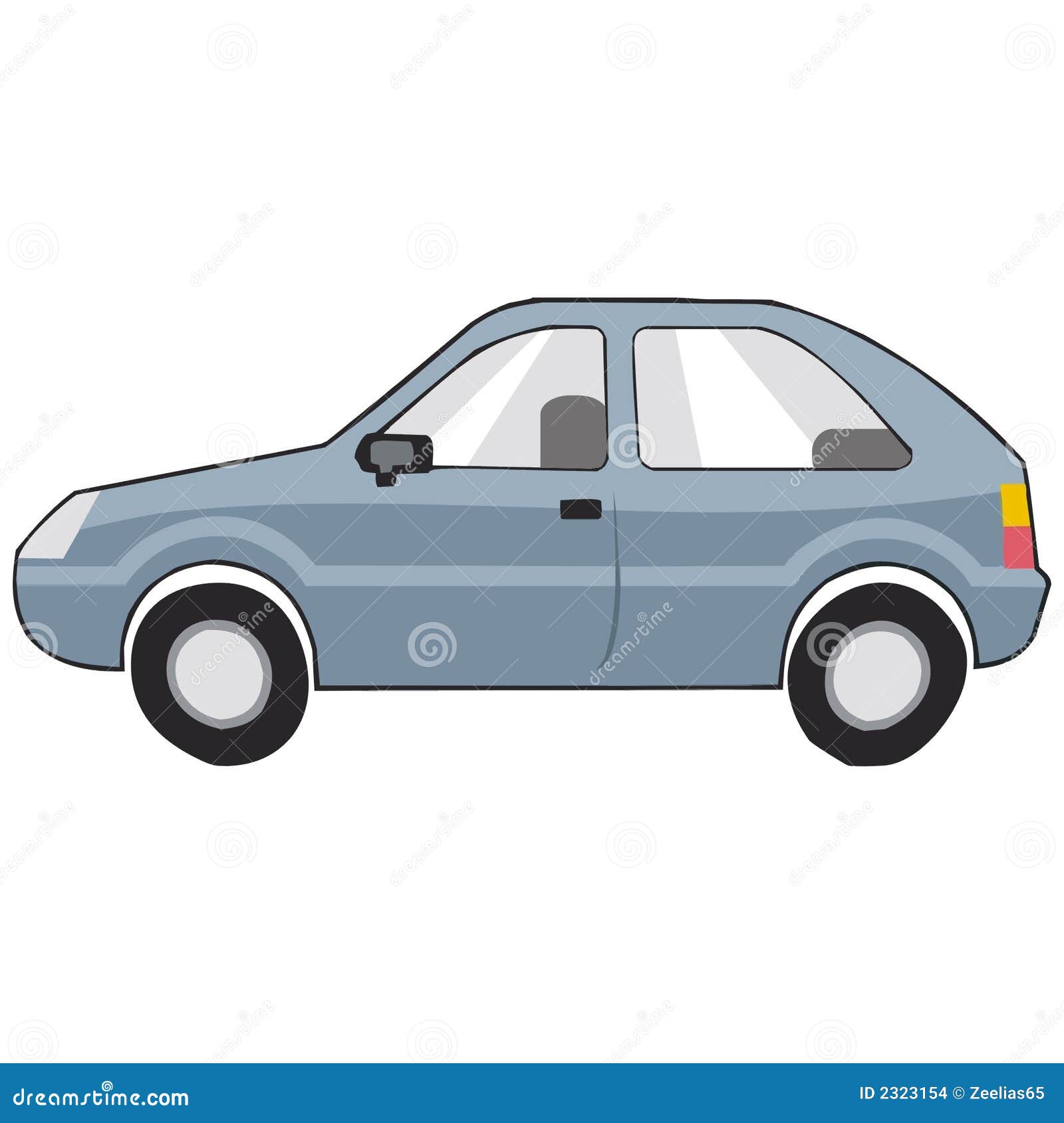 Profiel van een auto vector illustratie. Illustration of vervoer - 2323154