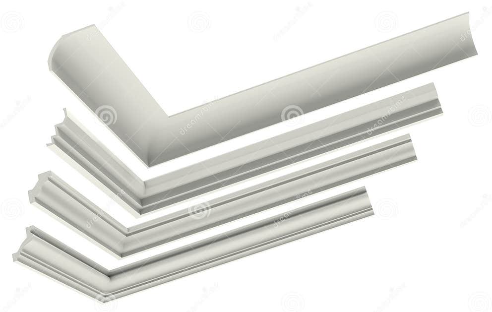 Profil de corniche illustration stock. Illustration du polyuréthane ...