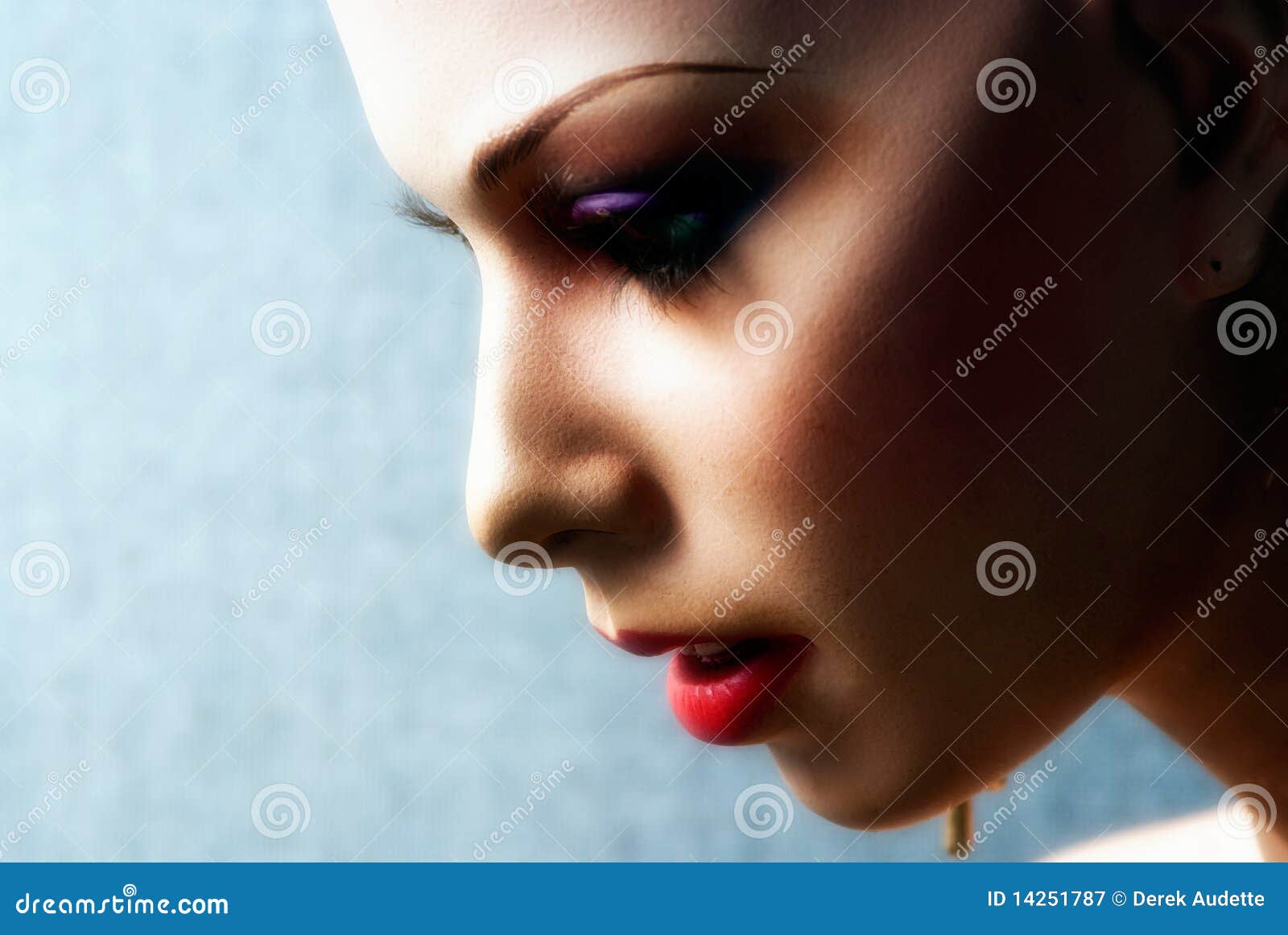 Profil De Visage De Mannequin Image stock - Image du visage, bouche ...