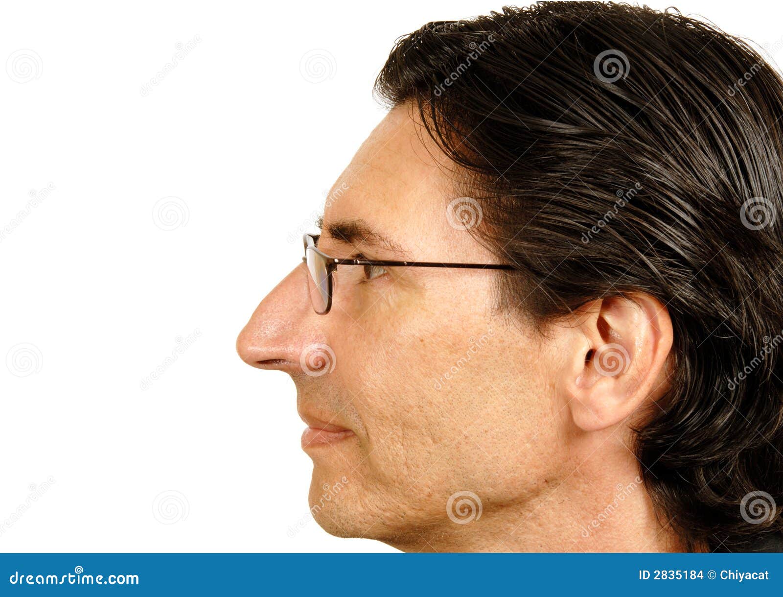 Profile stock photo. Image of hair, surgery, large, mature - 2835184