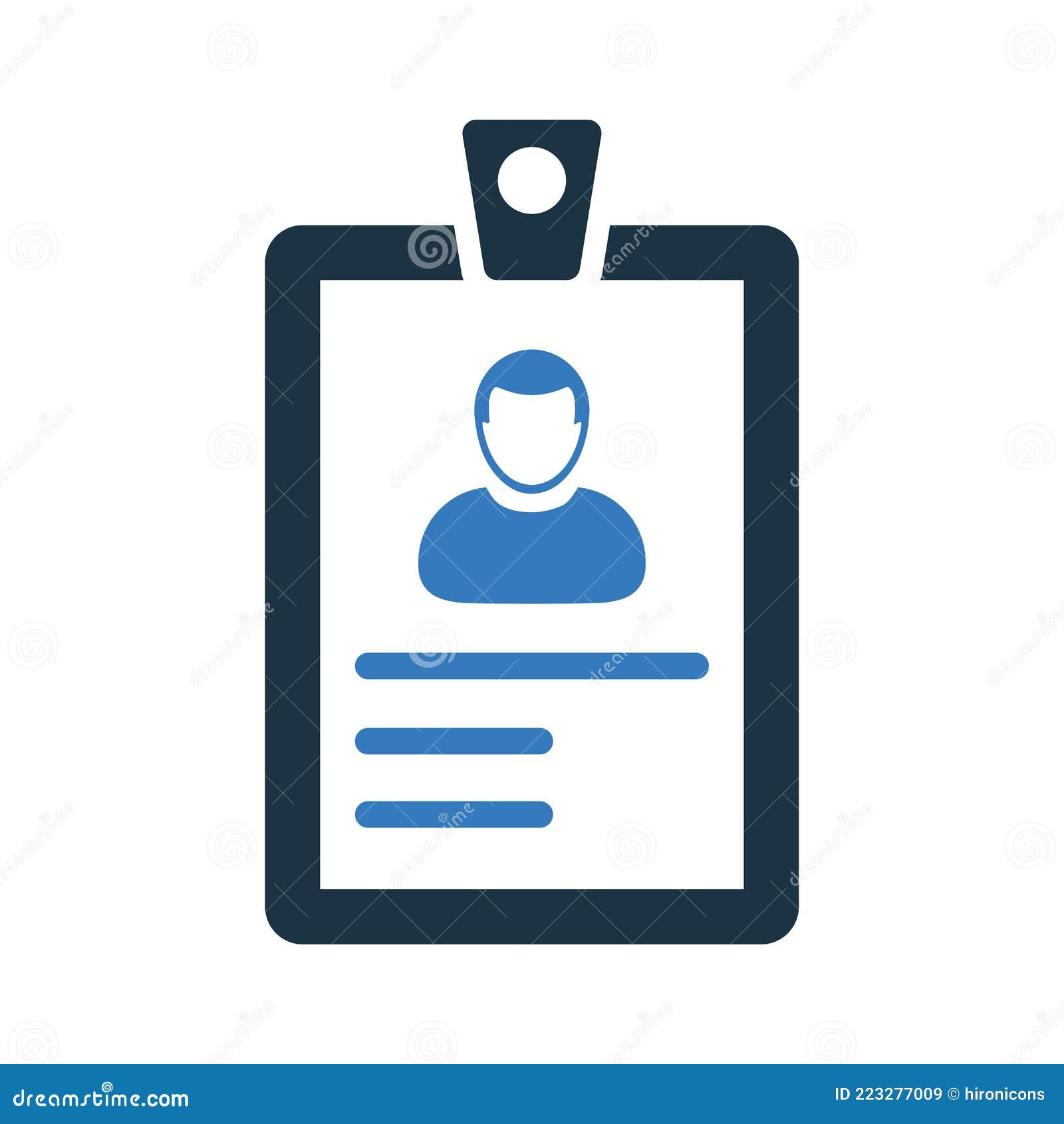 Profile, Account, Access Card Icon. Simple Editable Vector Design ...