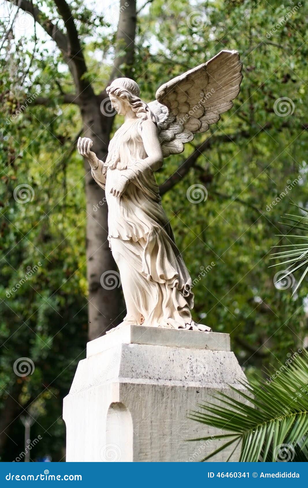 Profile of angel statue stock image. Image of antique - 46460341