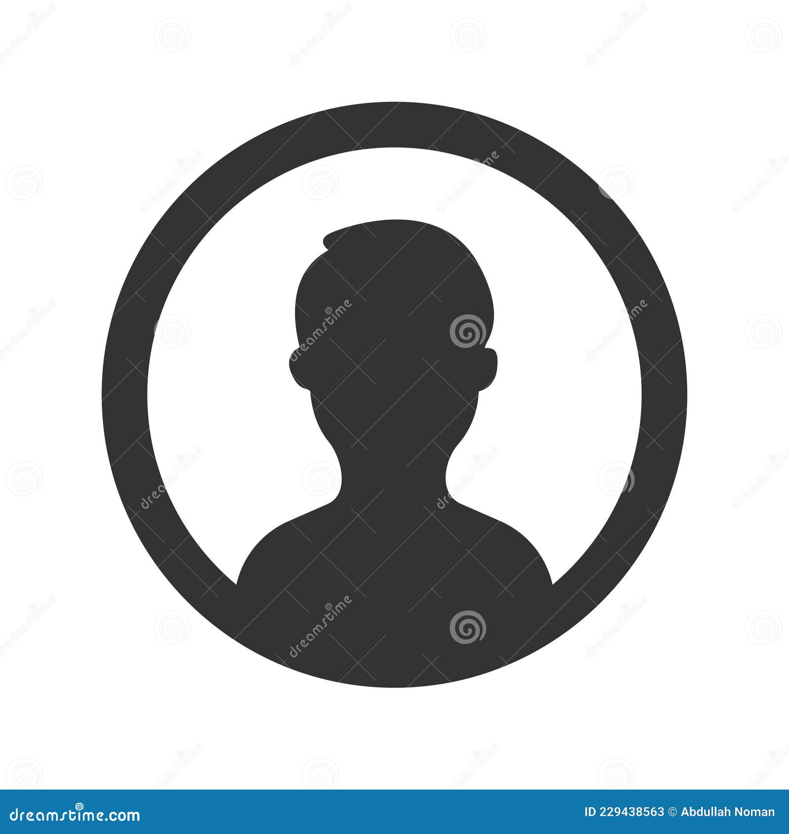 Guest Avatar Vector Illustration. Default Male Profile Icon Image ...