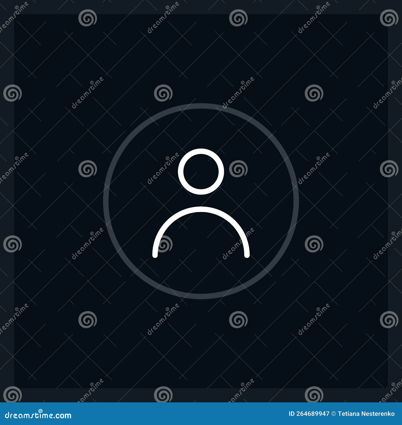 Profile Avatar Ui Element Template Stock Vector Illustration Of Analytics Mobile 264689947