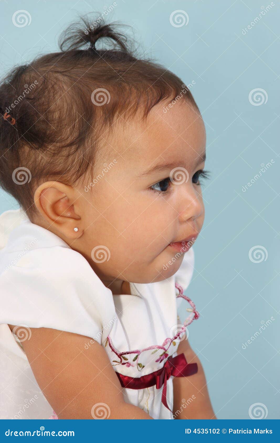 Profile of a baby stock photo. Image of ethnic, baby, sister - 4535102