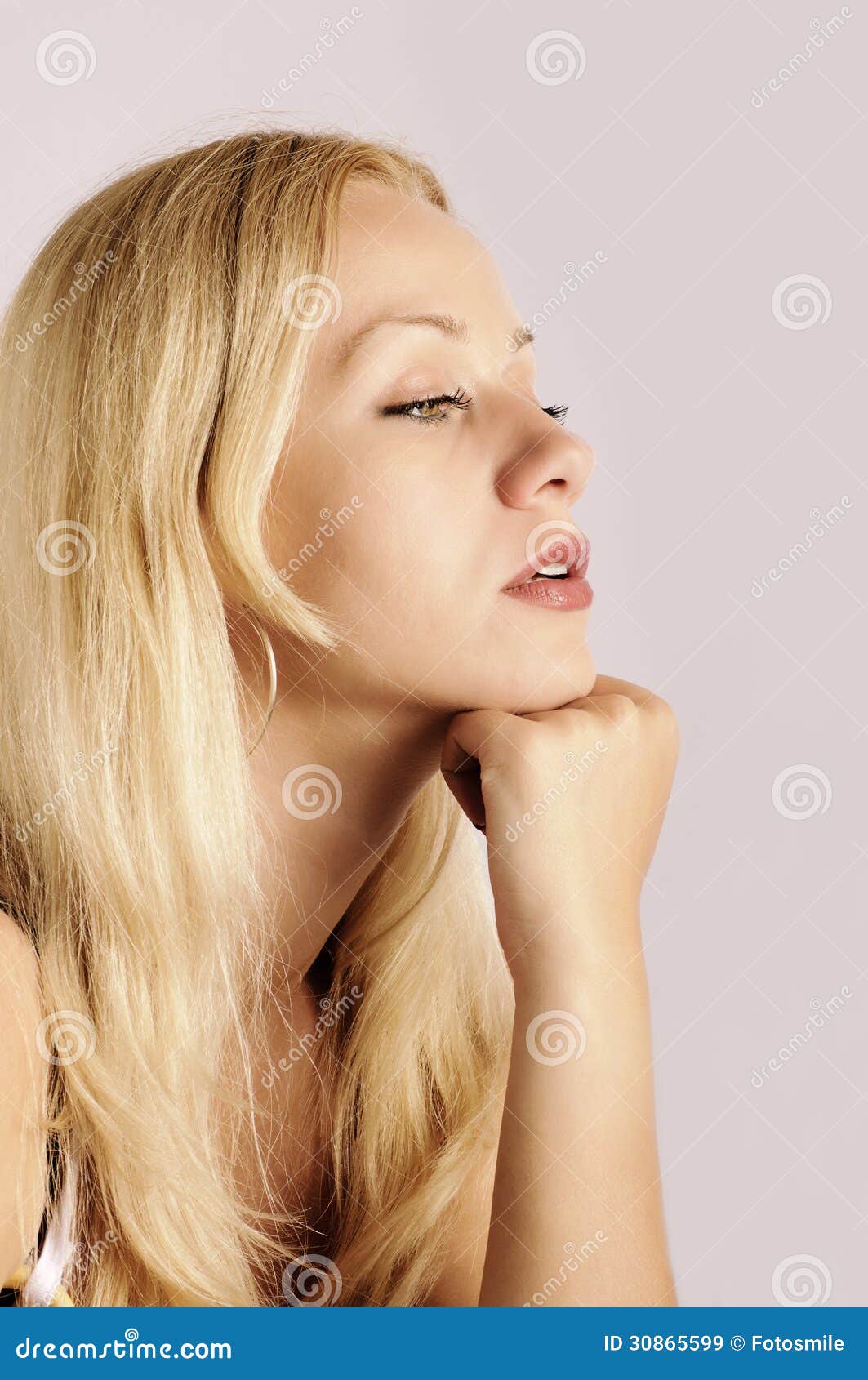 Profile stock image. Image of long, portrait, hair, profile - 30865599