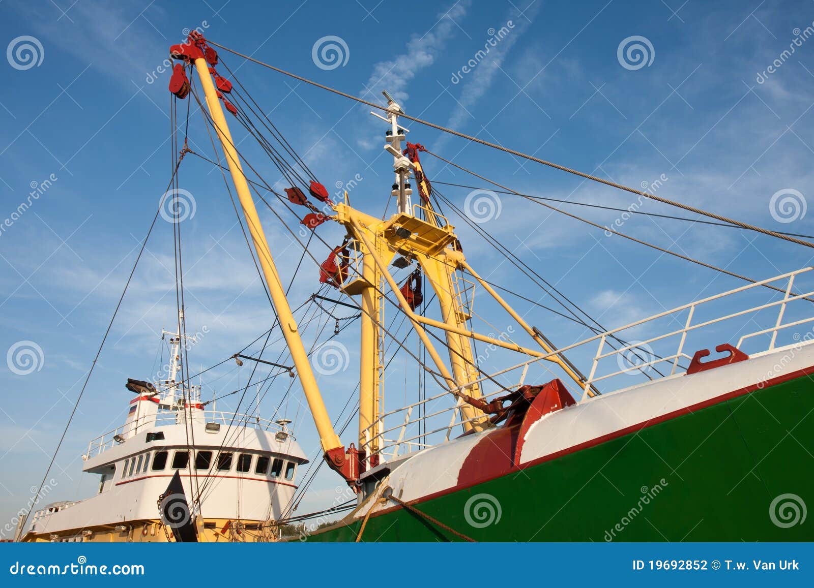 Profile of a Big Dutch Fishing Cutter Stock Photo - Image of nautical ...