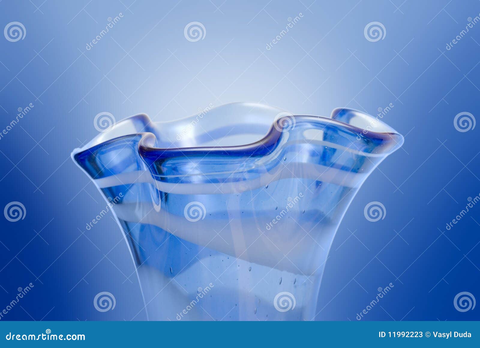 Profile of a Blue Glass Vase Stock Image - Image of object, little ...