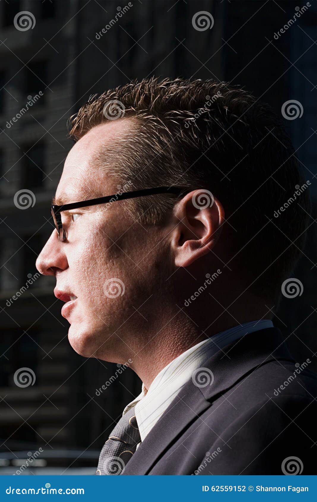 Profile of a businessman stock photo. Image of photograph - 62559152