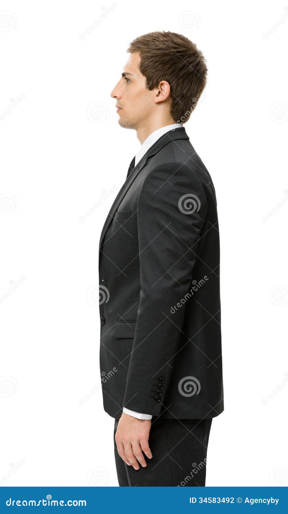 Profile of businessman stock photo. Image of male, body - 34583492