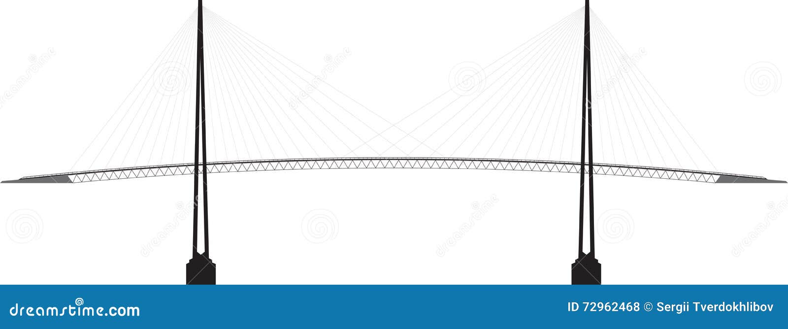 Cable Stayed And Arched Bridges Icons, Vector | CartoonDealer.com ...