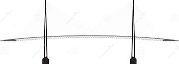 Profile Cable-stayed Bridge Stock Vector - Illustration of steel ...