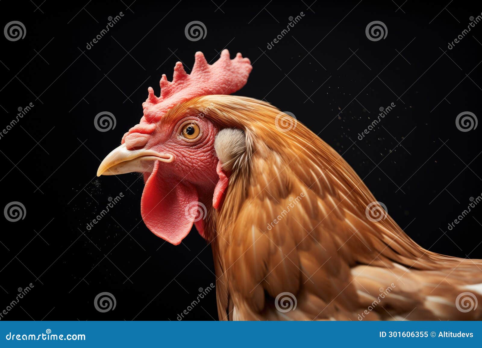 Chicken Is Bathing In Dust Or Sand In Countryside Ranch. Domestic Hens ...