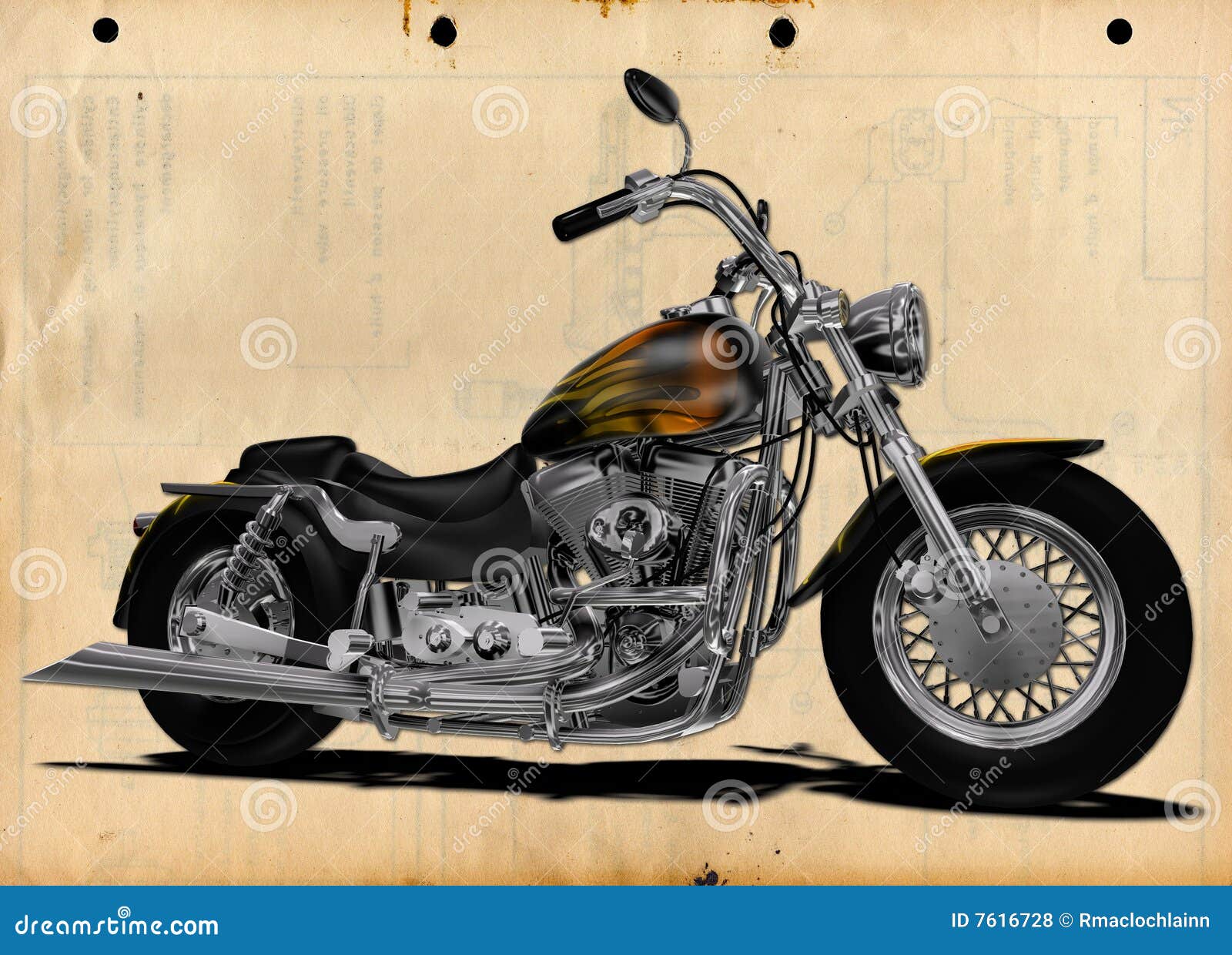 Profile of a Chopper editorial stock photo. Illustration of chopper ...