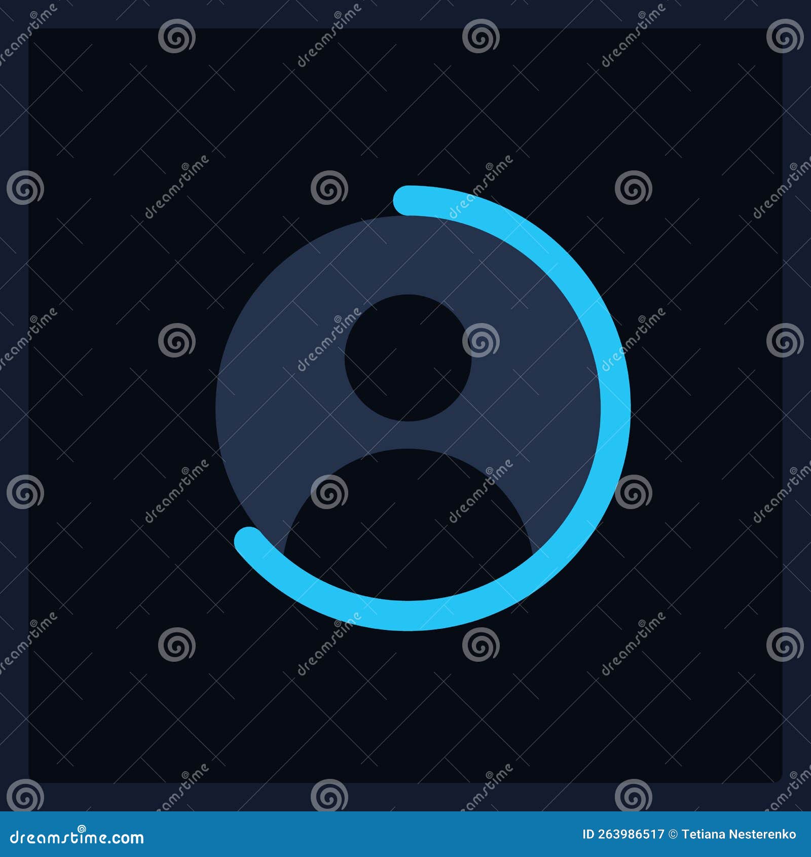 Profile Completeness Ui Element Template Stock Vector Illustration Of Statistics Business