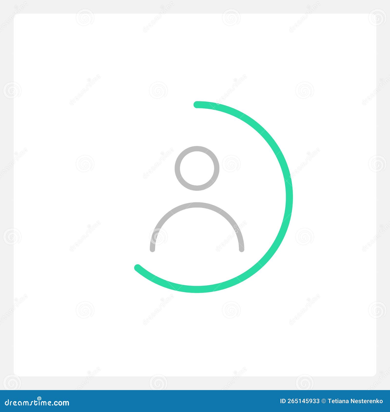 Profile Completion Indicator Ui Element Template Stock Vector Illustration Of Flat Element