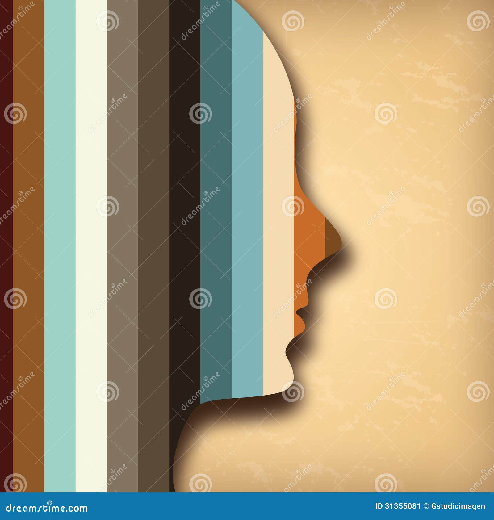 Profile design stock vector. Illustration of conceptual - 31355081