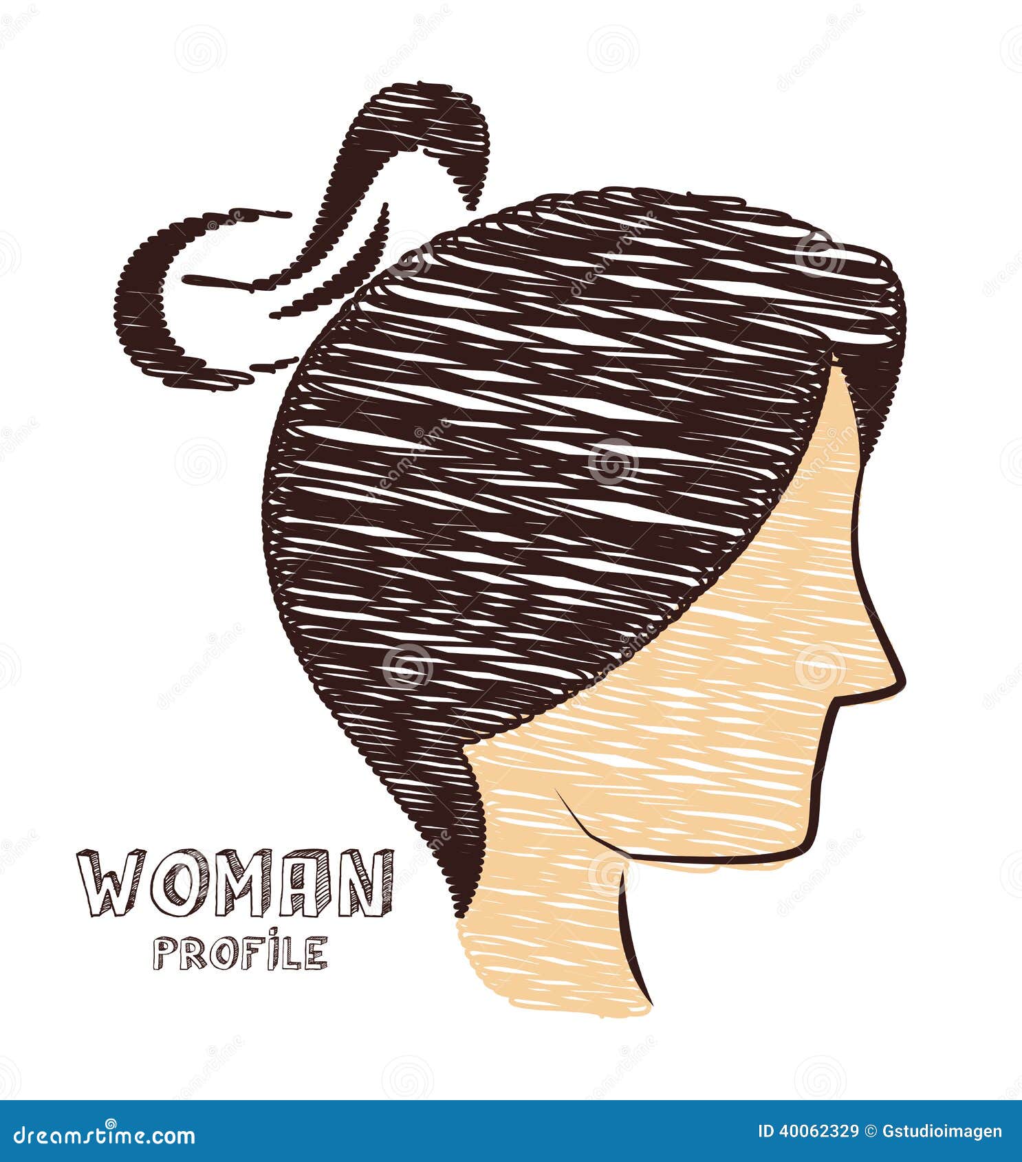 Profile design stock vector. Illustration of silhouette - 40062329