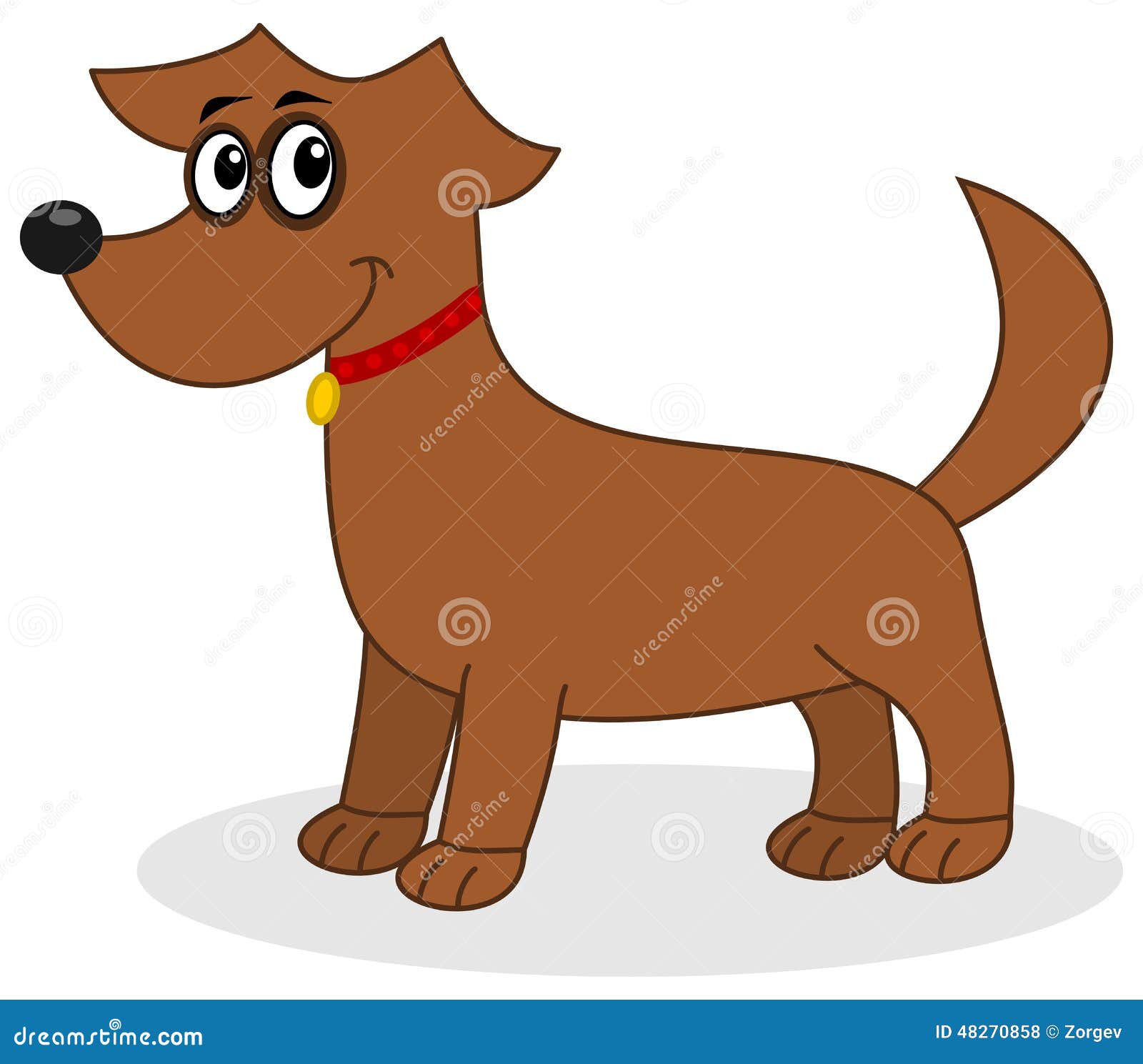 Profile dog stock illustration. Illustration of animals - 48270858