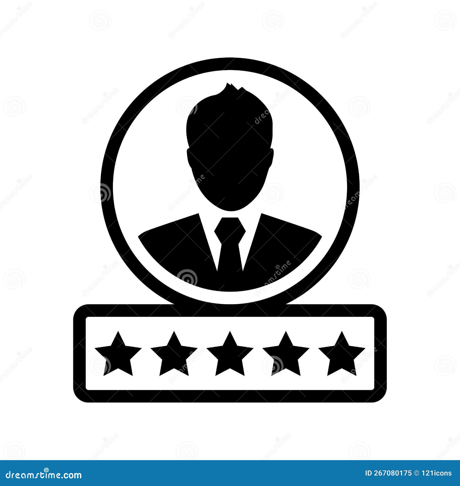 Profile, Employee Ranking Icon Stock Illustration - Illustration of ...