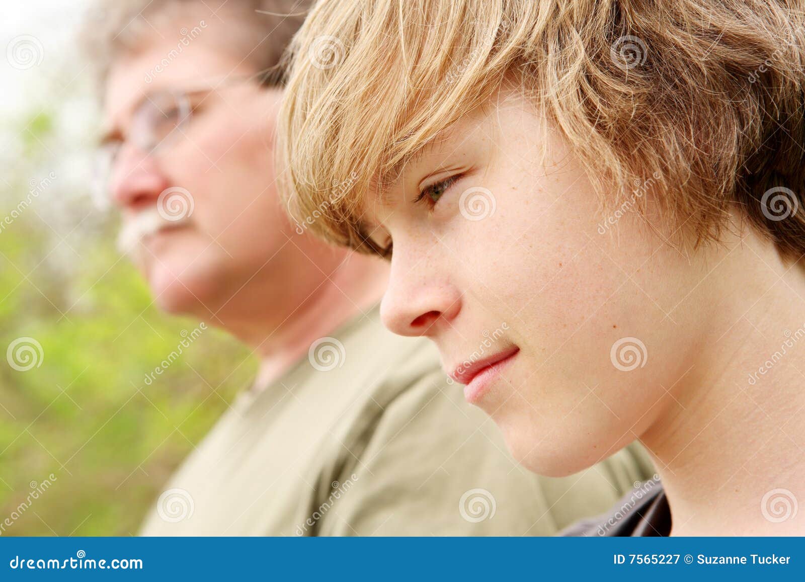 Profile of a Father and Son Stock Image - Image of togetherness, person ...