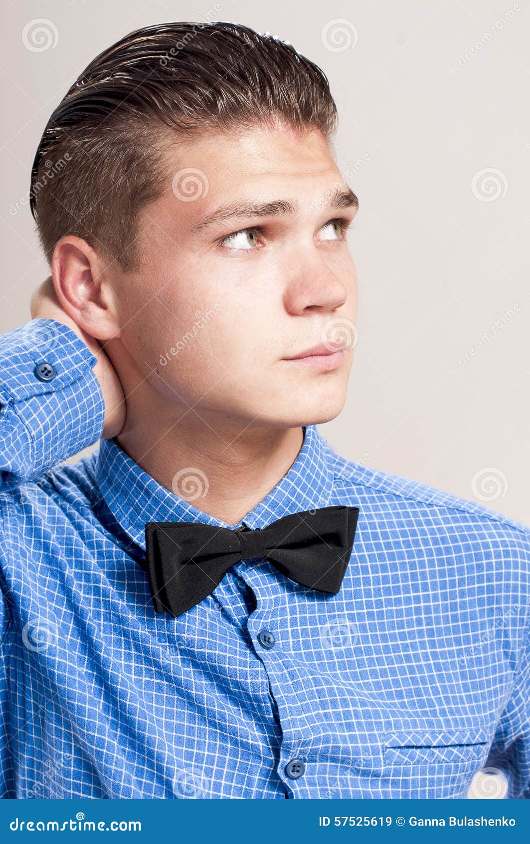 Profile of gallant man. stock image. Image of adult, attractive - 57525619