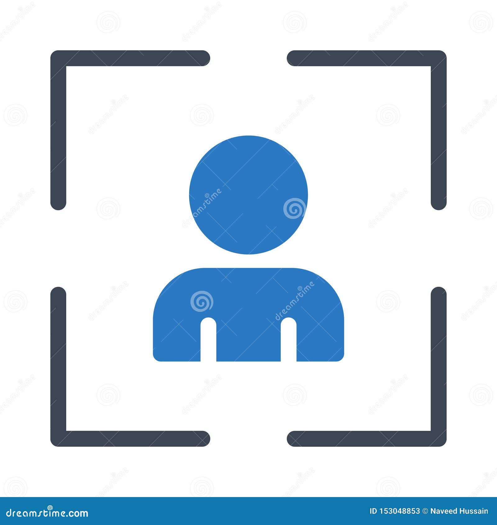 Profile Glyph Colour Vector Icon Stock Vector - Illustration of boss ...