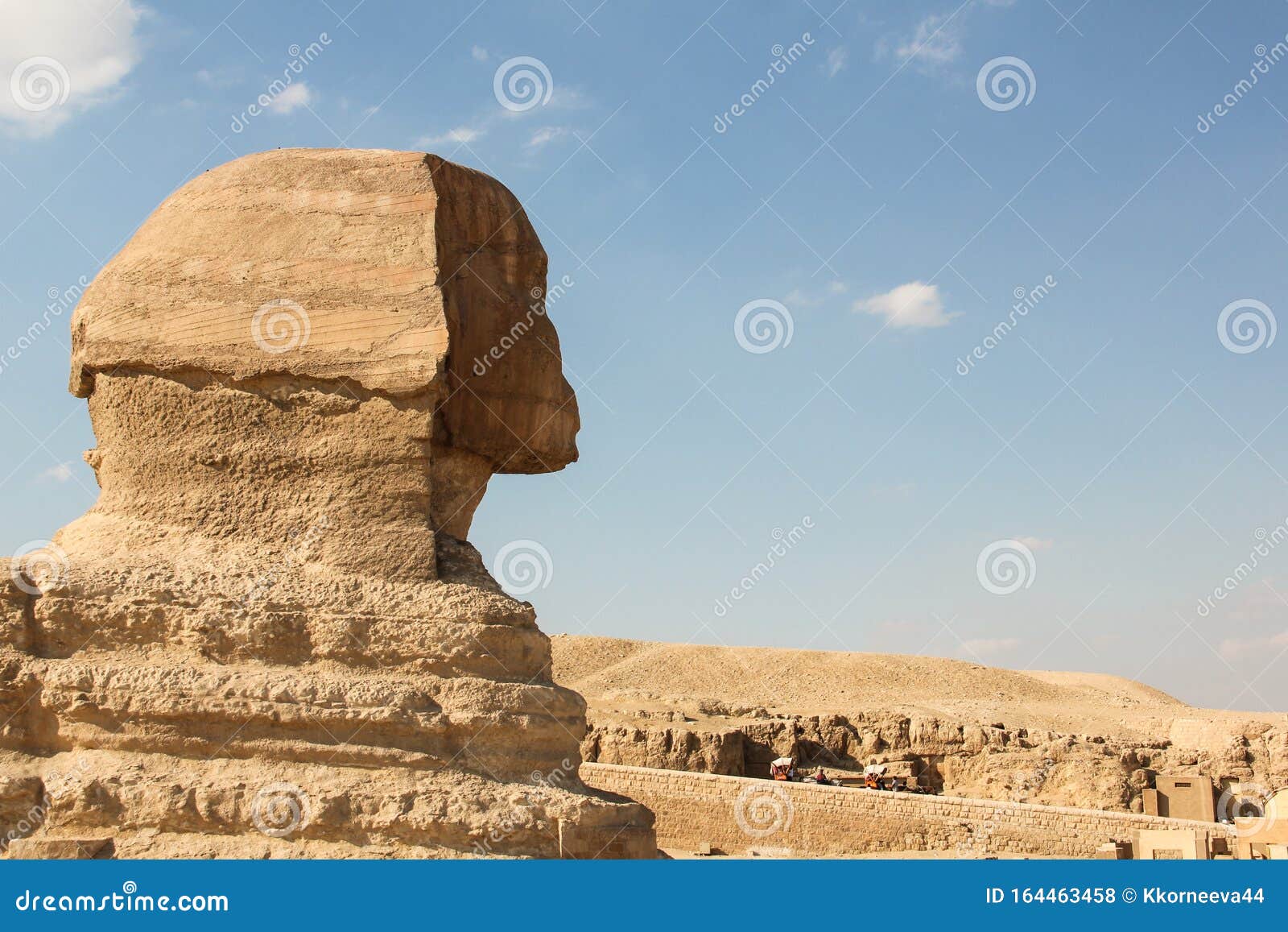 Profile the Great Sphinx at the Giza Pyramids Complex, Architectural ...