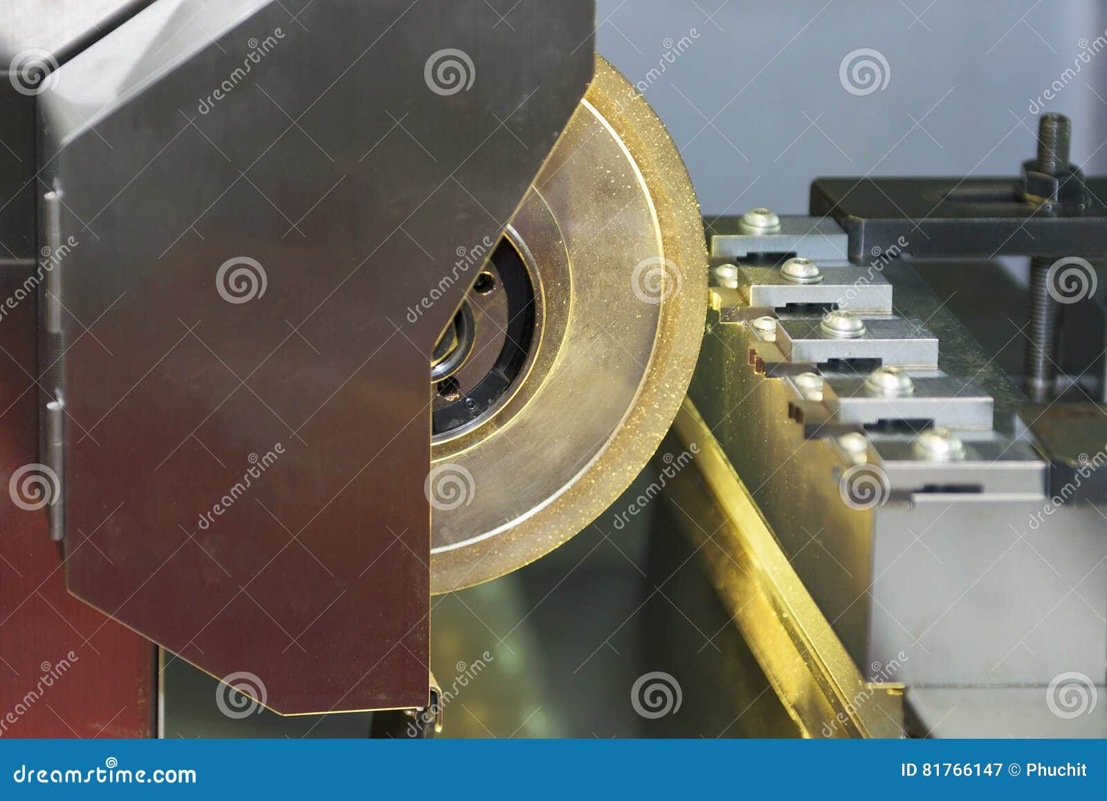 The Profile Grinding Machine Stock Image - Image of process ...