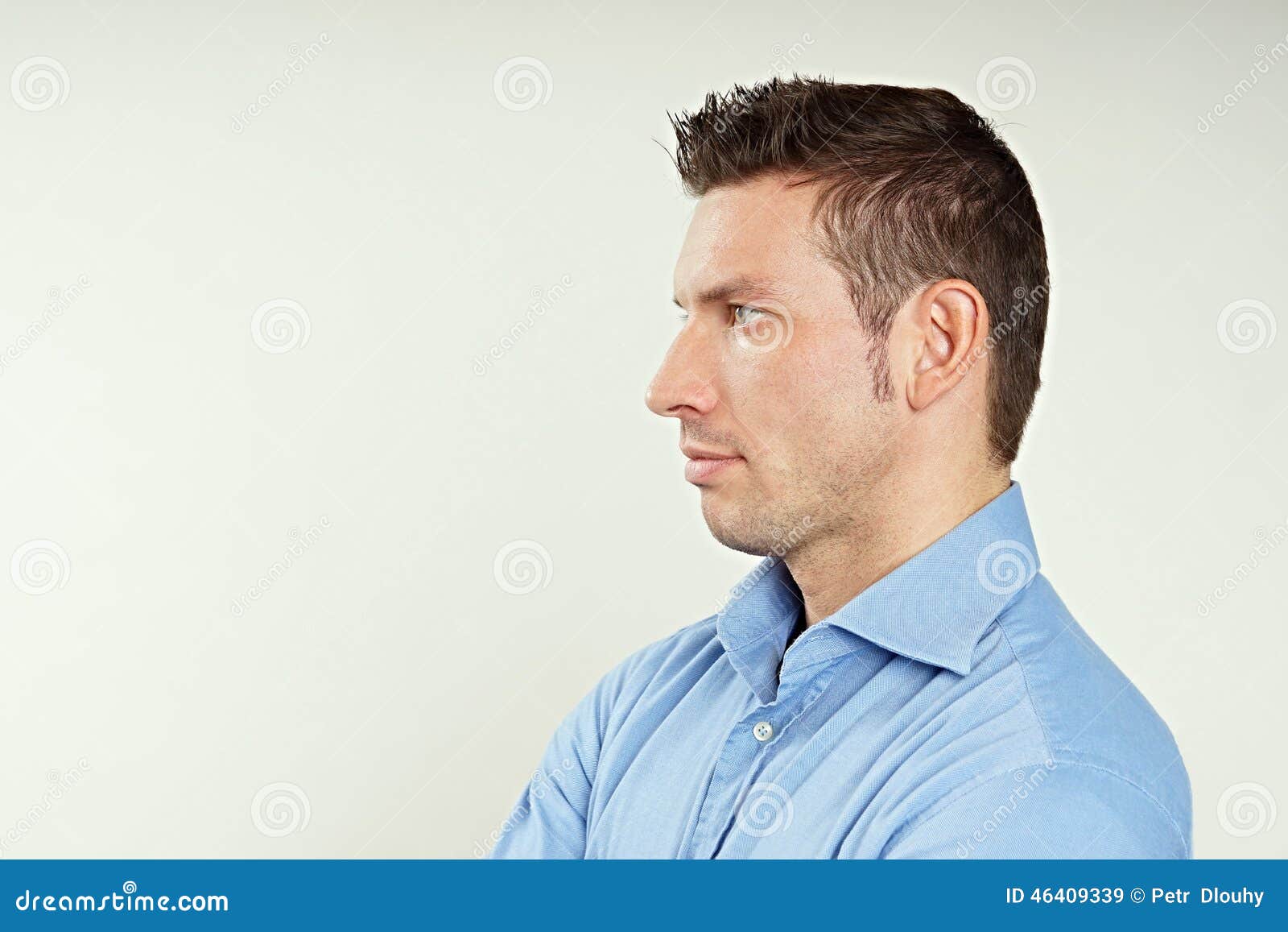 Profile of handsome man stock image. Image of beautiful - 46409339