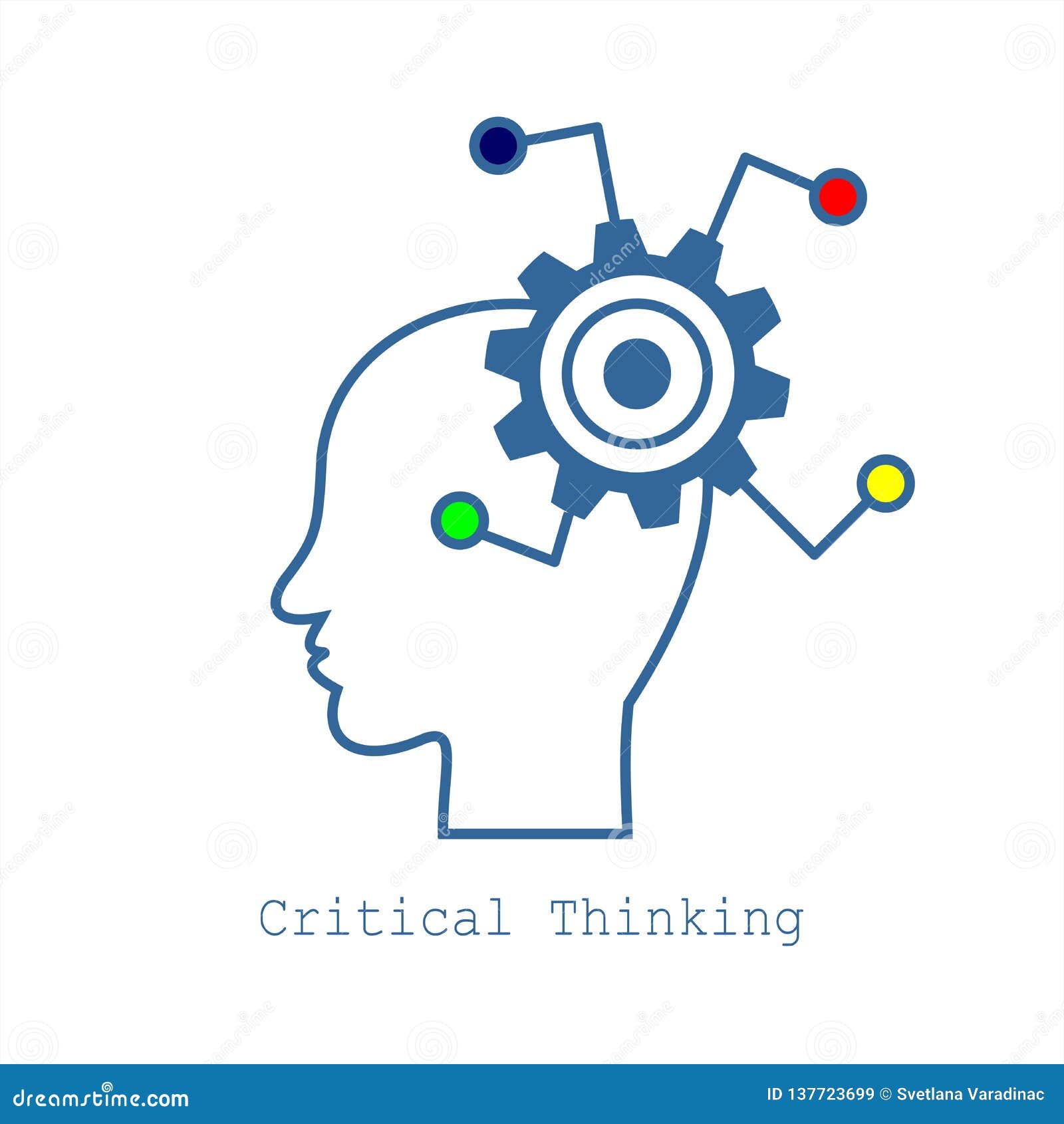 Symbol of Critical Thinking. Concept for Web, Mobile or Apps. Stock ...