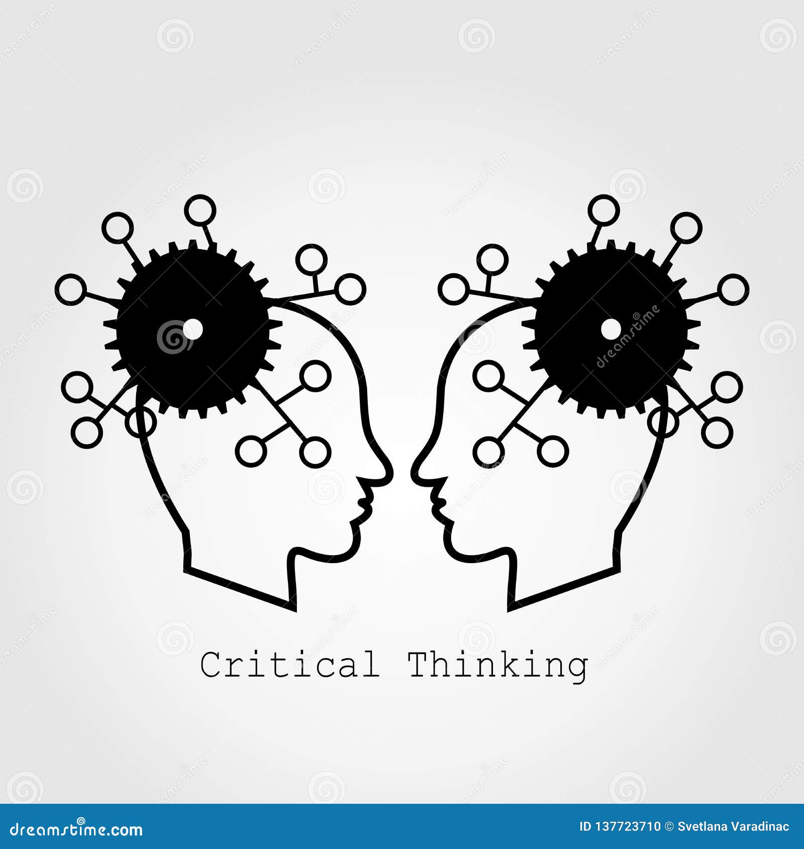 Symbol of Critical Thinking. Concept for Web, Mobile or Apps. Stock ...
