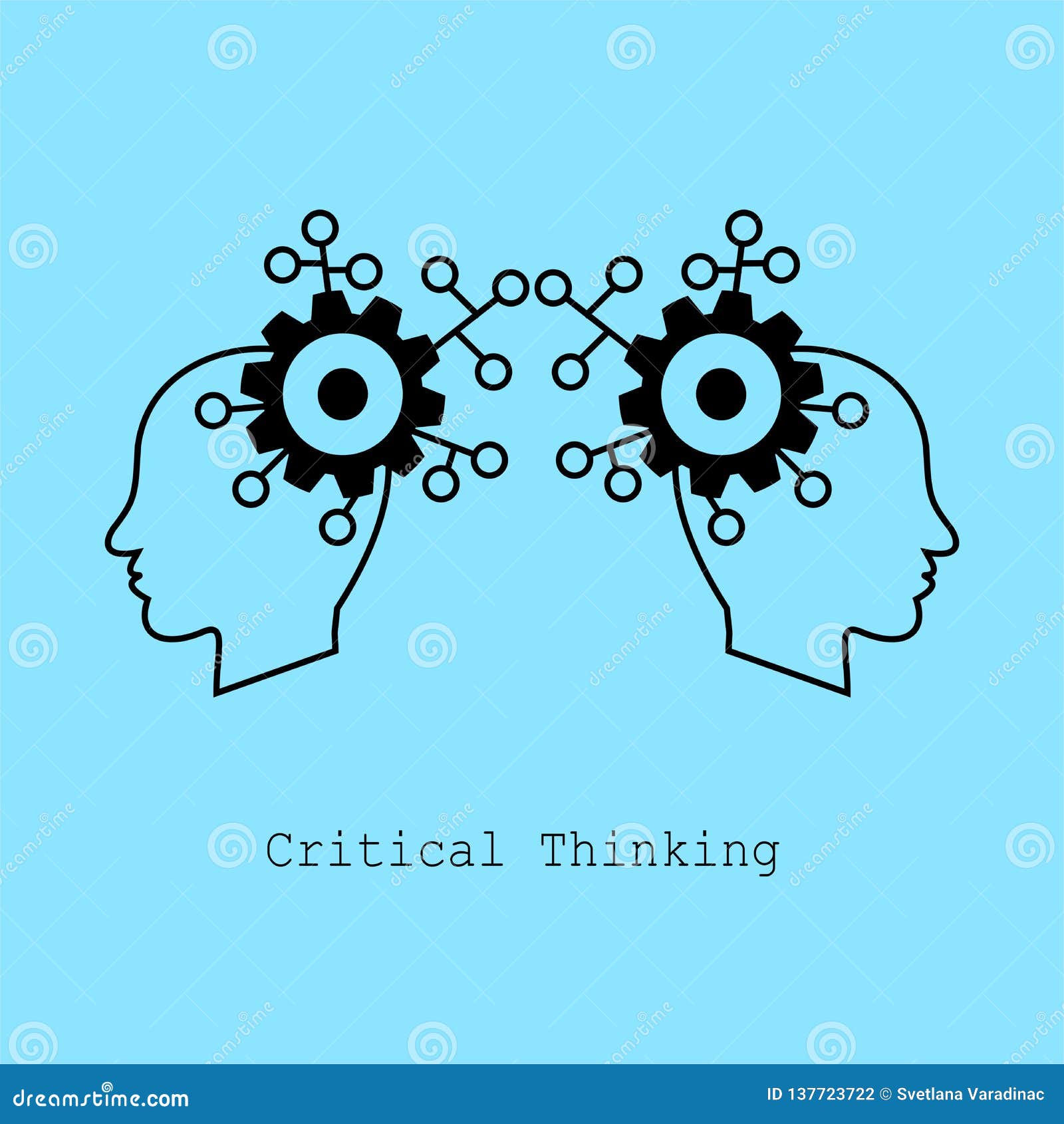 Symbol of Critical Thinking. Concept for Web, Mobile or Apps. Stock ...