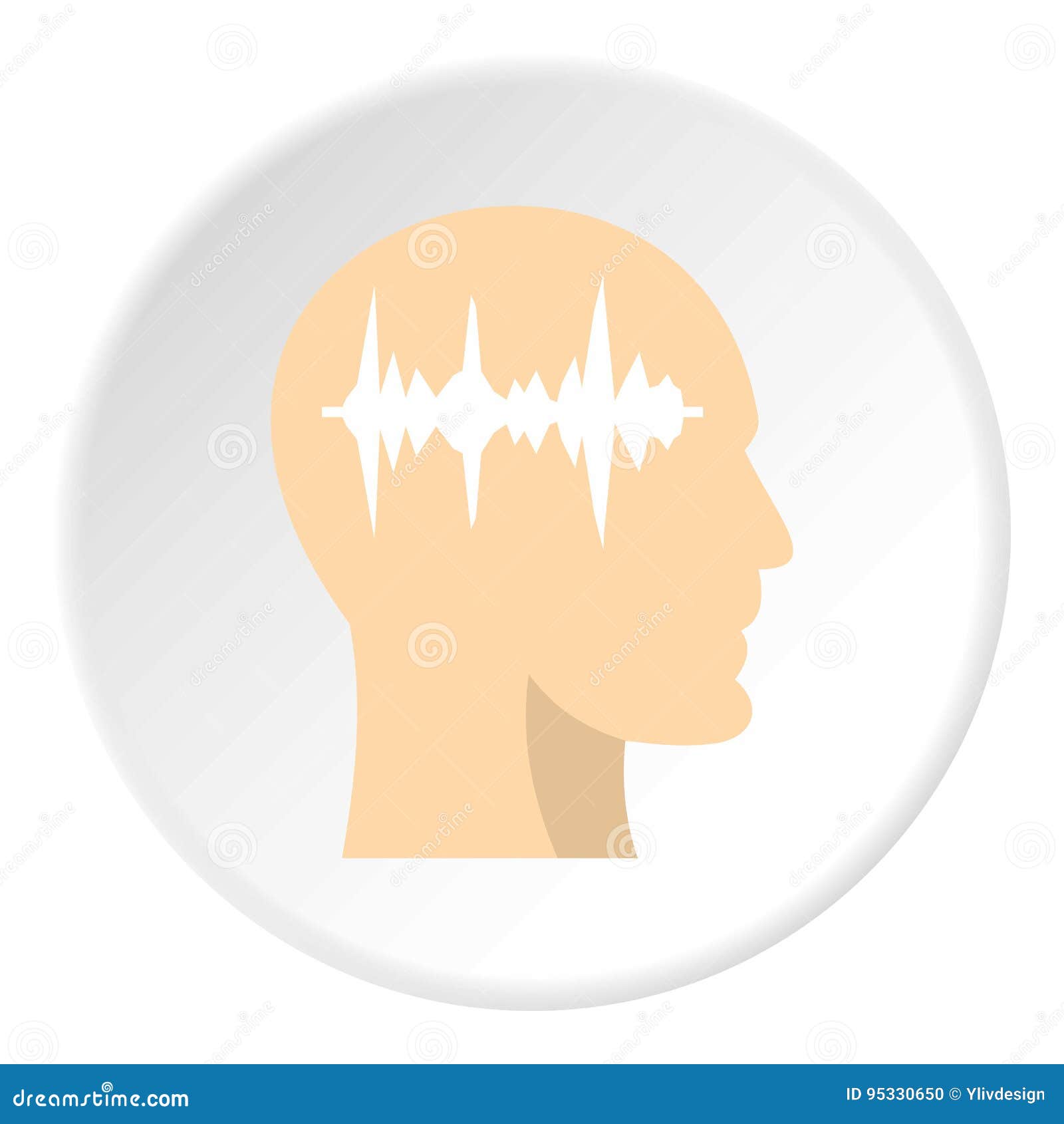 Profile Head Sound Wave Inside Icon Stock Illustrations – 20 Profile ...