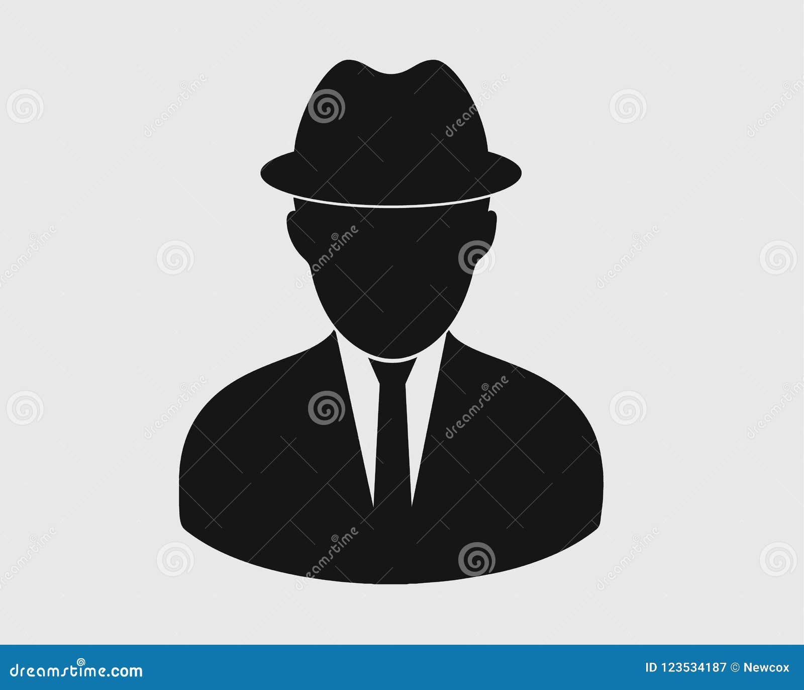 Profile Icon. Man Symbol with Cap Stock Vector - Illustration of ...