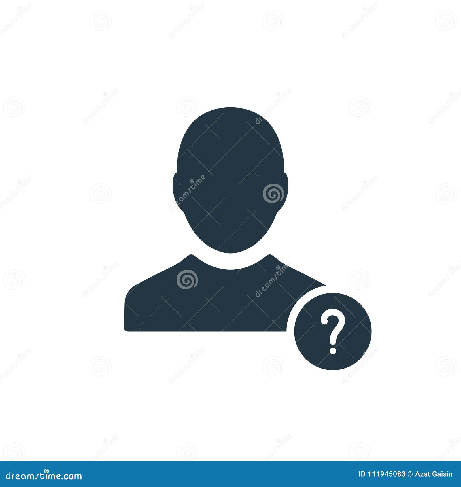 Profile Icon with Question Mark. Profile Icon and Help, How To, Info ...