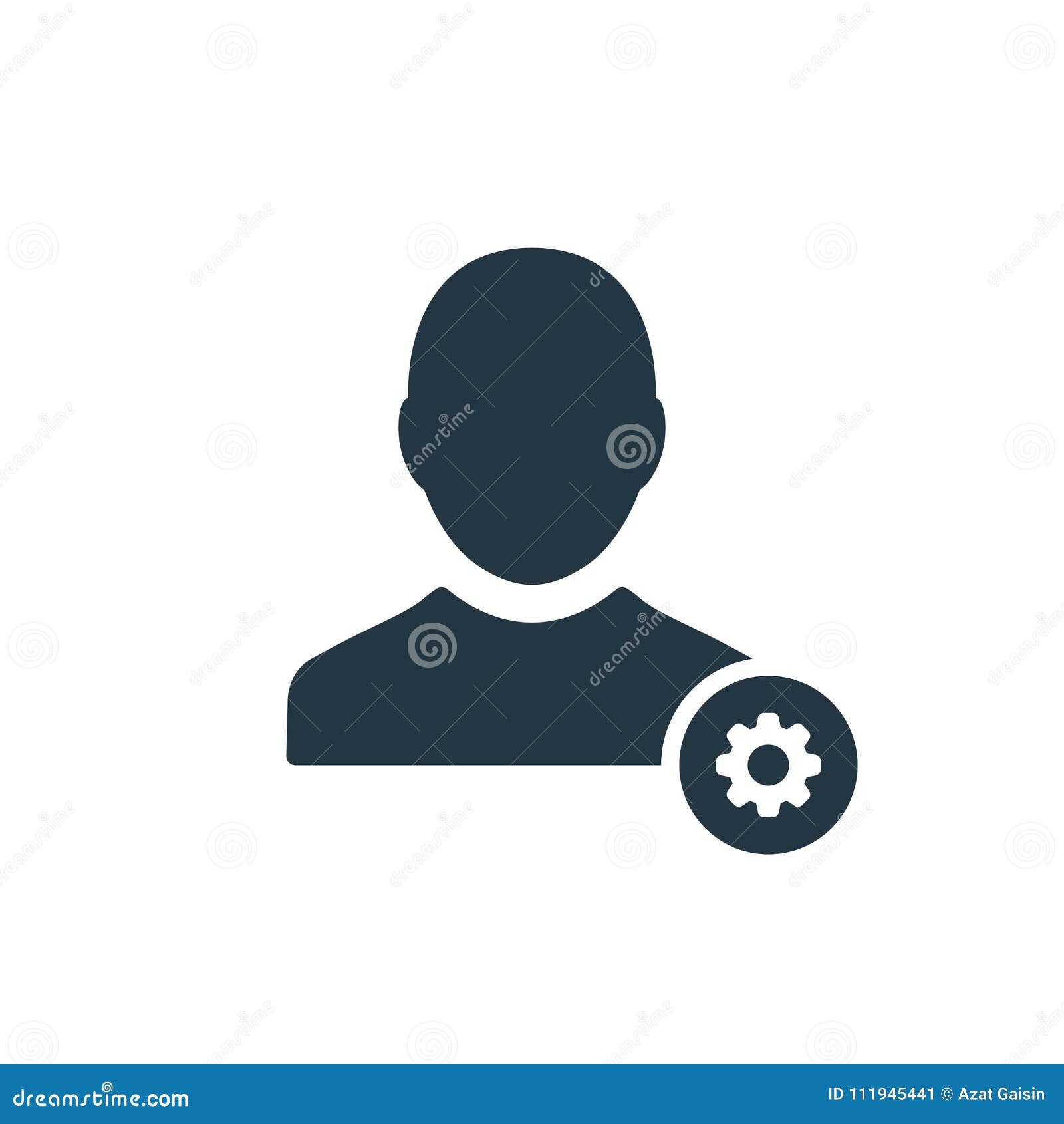 Profile Icon with Settings Sign. Profile Icon and Customize, Setup ...
