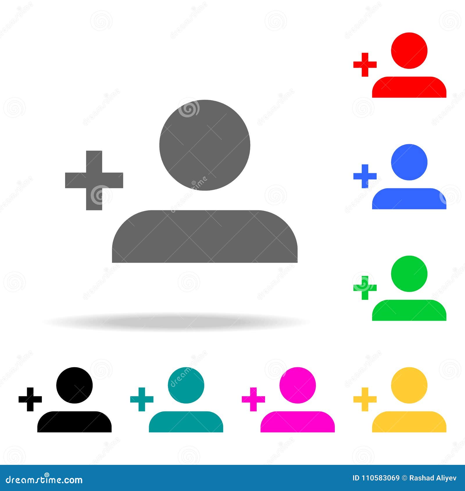 Profile Icon. Simple Sign of Add Person Button Web Icon. Elements in ...