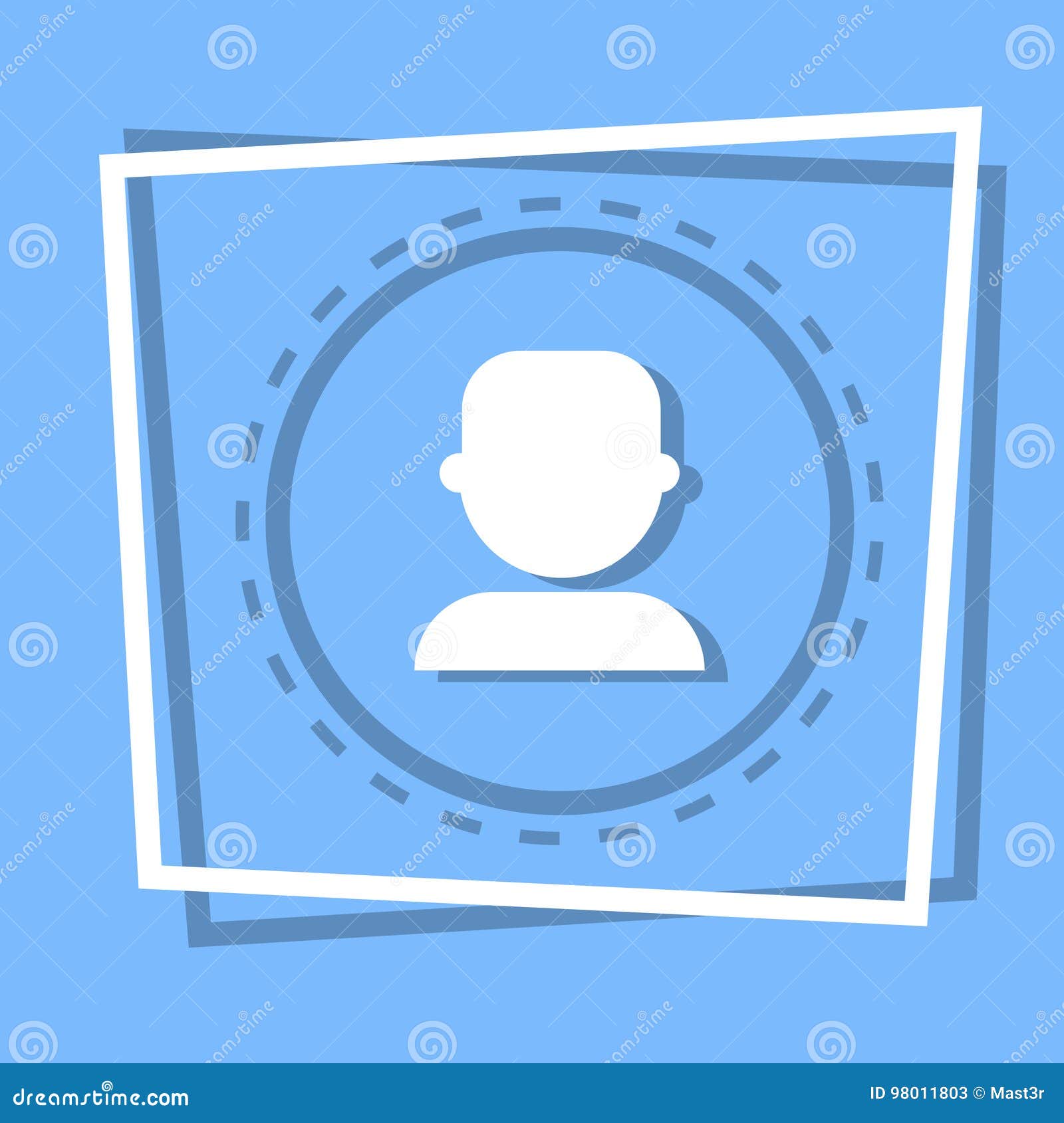 Profile Icon User Member Avatar Stock Vector - Illustration of male ...