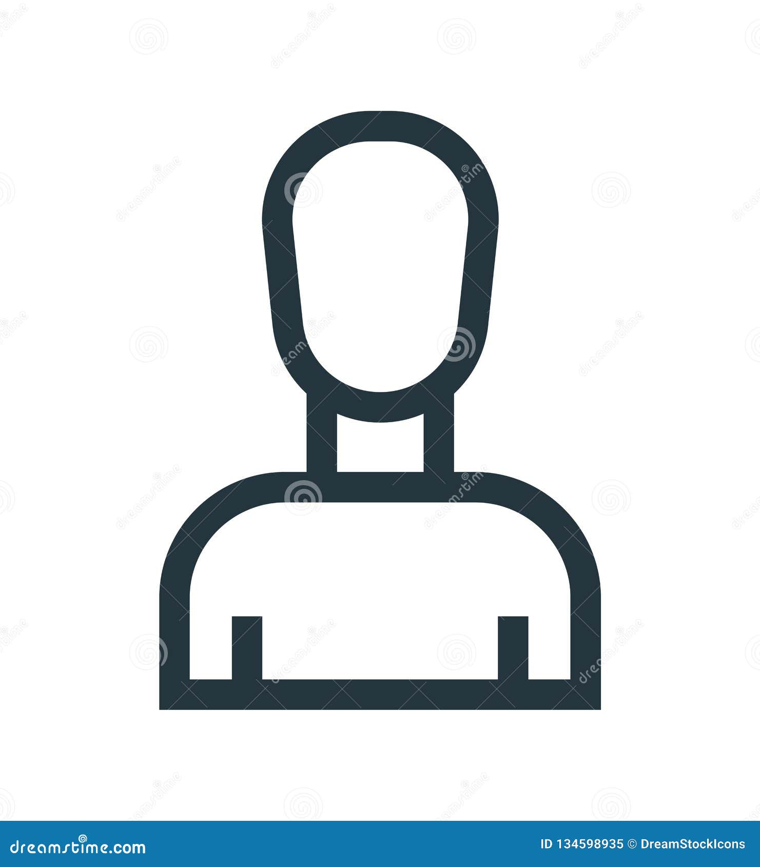 Profile Icon Vector Sign and Symbol Isolated on White Background ...