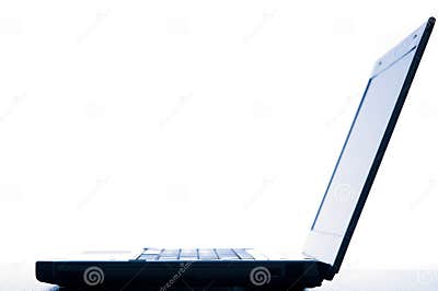 Profile of Laptop Computer stock image. Image of technology - 22795045