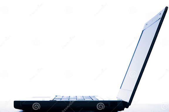Profile of Laptop Computer stock image. Image of technology - 22795045